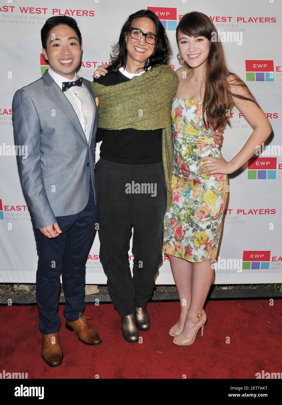 (L-R) Justin W. Yu, Director Nancy Keystone and Isa Briones at the East West Players' "Next To ...