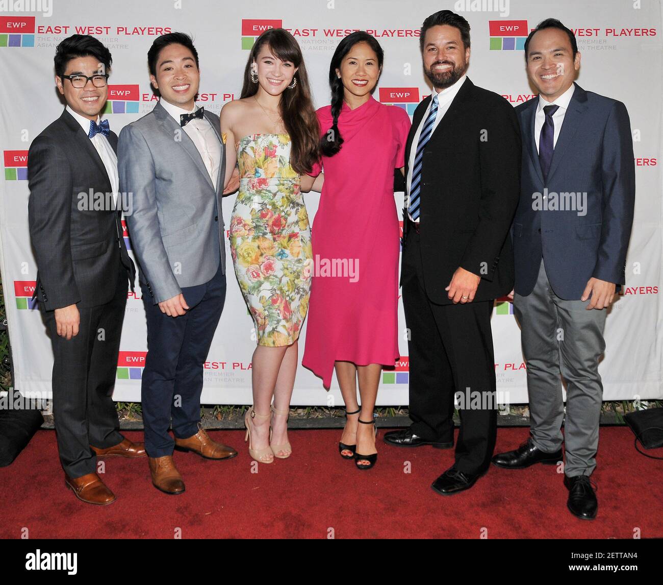 (L-R) "Next To Normal' Cast - Scott Keiji Takeda, Justin W. Yu, Isa Briones, Deedee Magno Hall ...