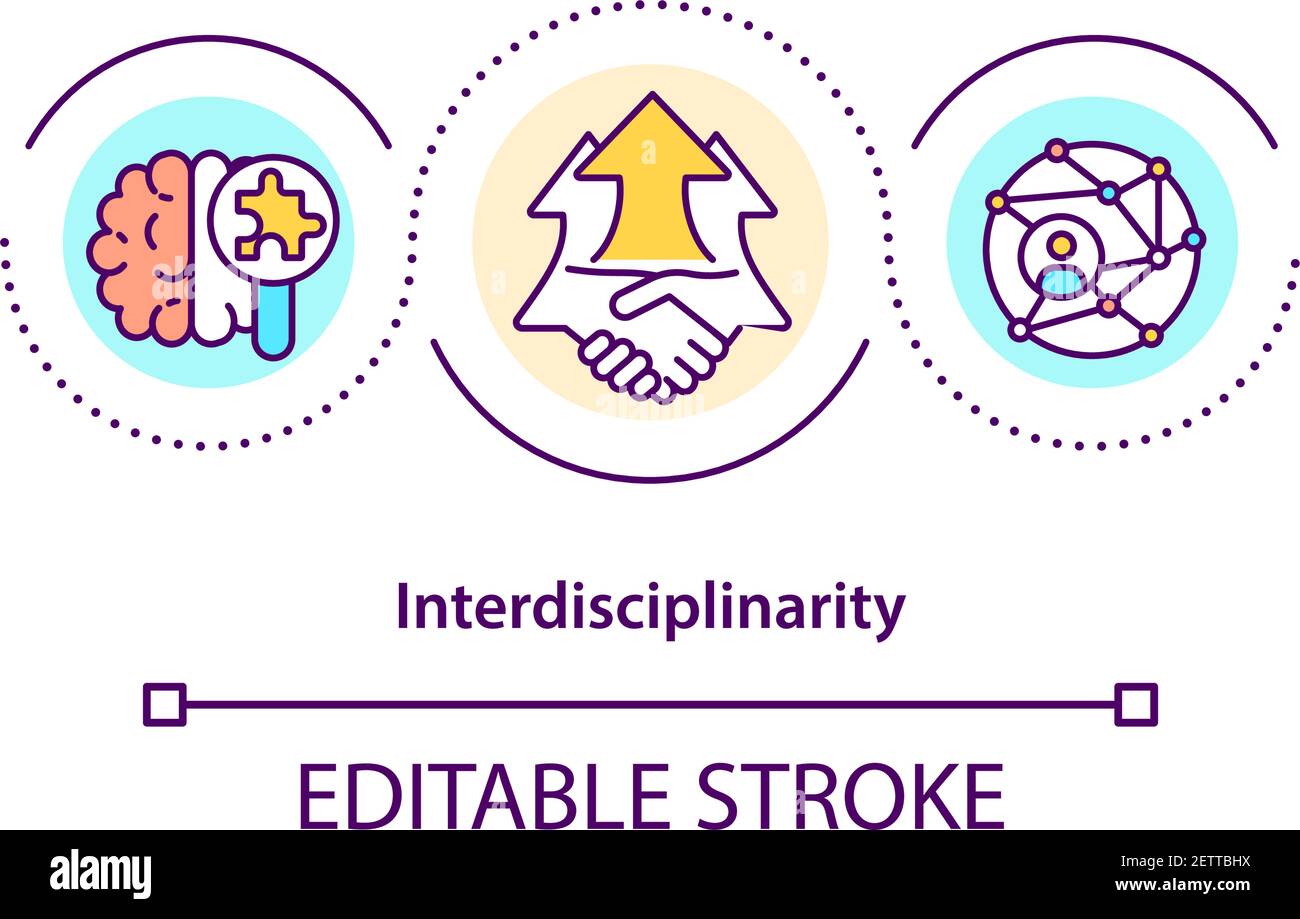 Interdisciplinarity concept icon Stock Vector Image & Art - Alamy