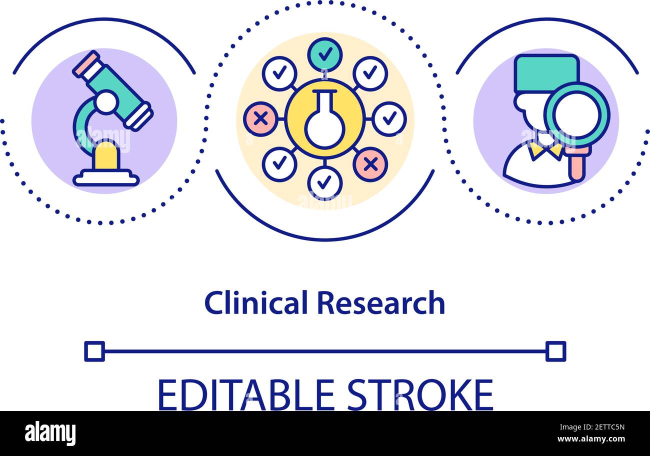 Clinical research concept icon Stock Vector Image & Art - Alamy