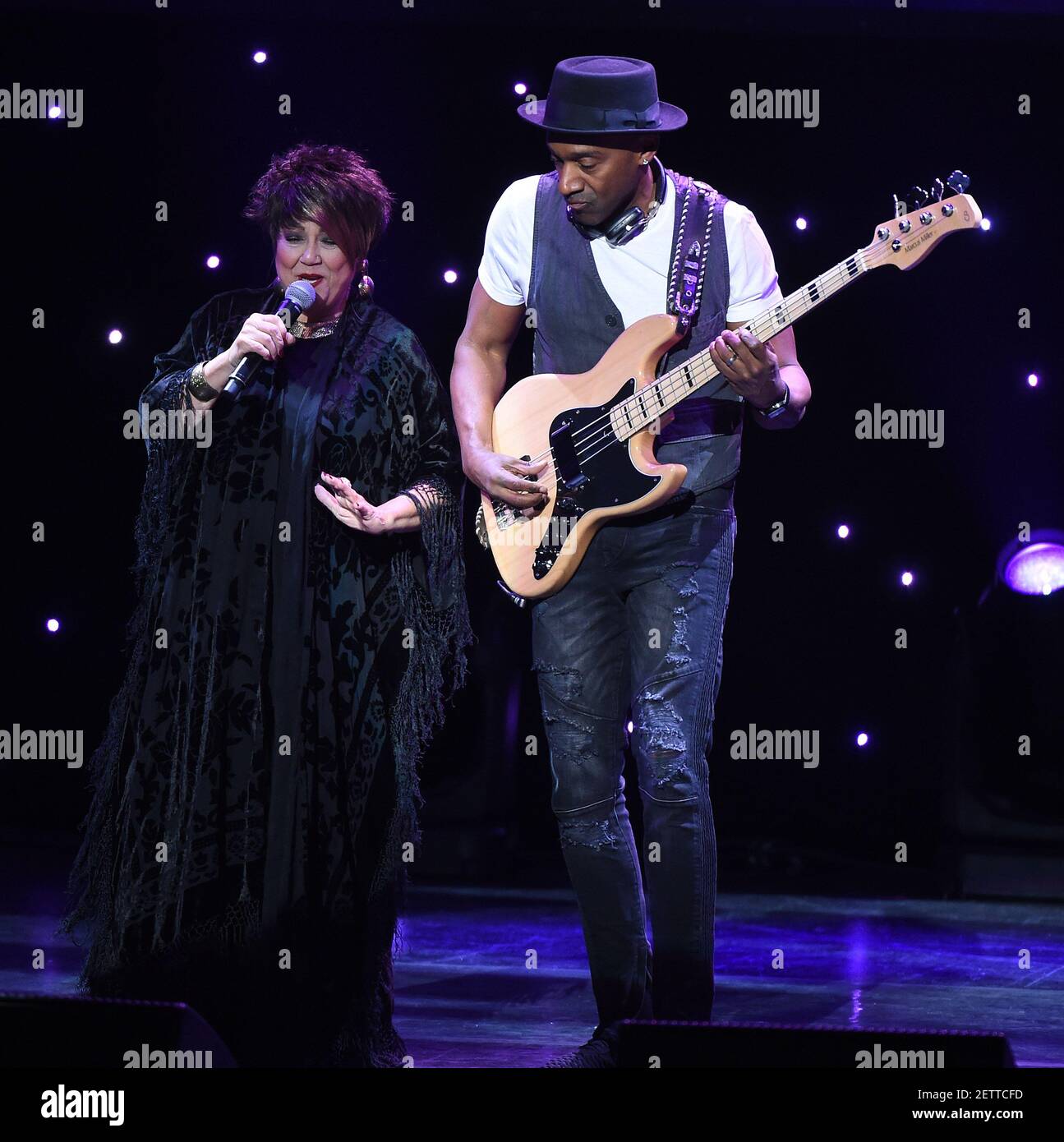 LOS ANGELES, CA - MAY 18: Singer Tata Vega and musician Marcus Miller ...
