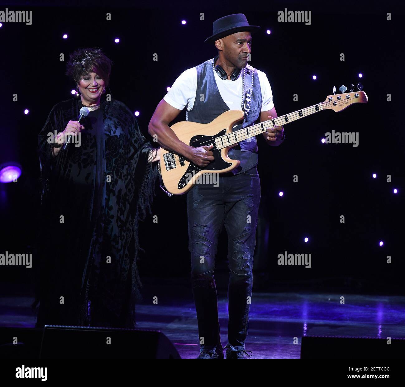 LOS ANGELES, CA - MAY 18: Singer Tata Vega and musician Marcus Miller ...