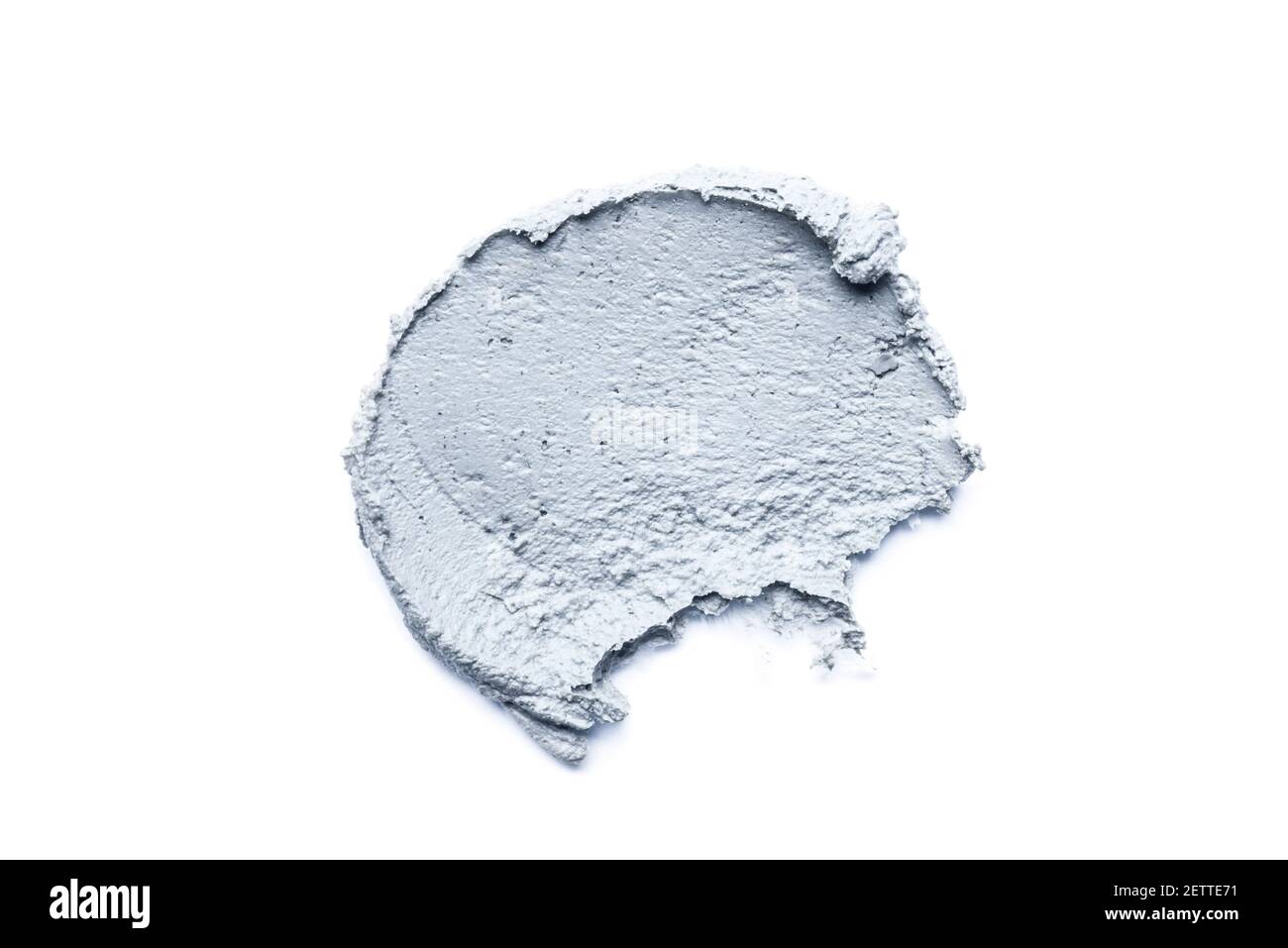 Smear of cosmetic clay on a white background Stock Photo - Alamy