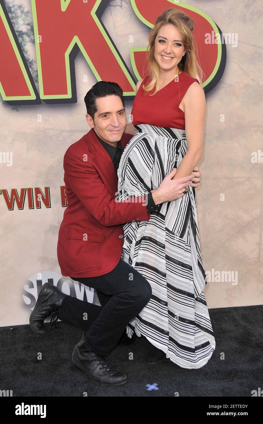 (L-R) David Dastmalchian and Wife arrives at Showtime's "Twin Peaks ...