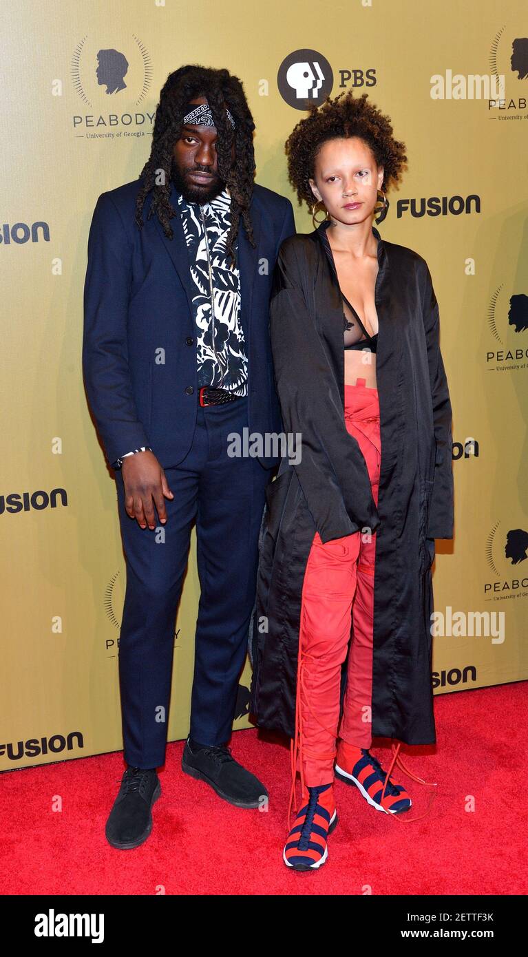 L-R: Rapper MeLo-X and artist Corey Washattend the 76th Annual Peabody ...