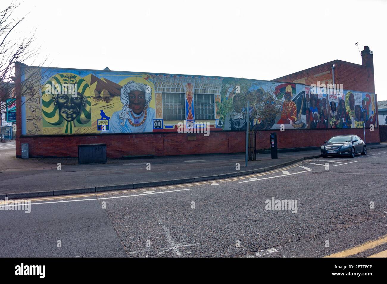 A large, colourful mural in Reading, UK celebrates African and ...