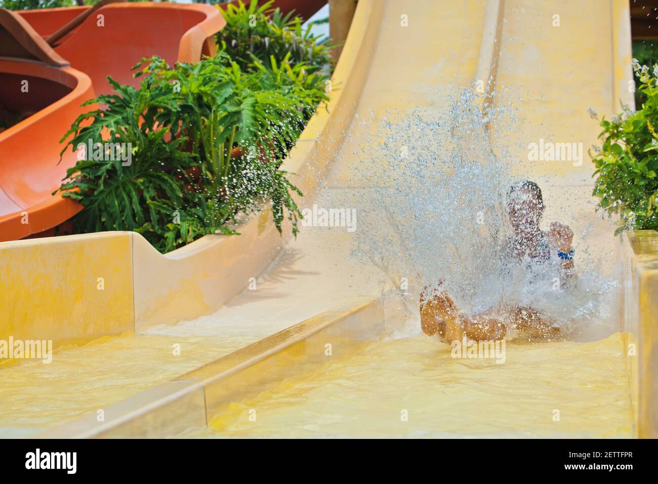 Girl Water Slide High Resolution Stock Photography and Images - Alamy