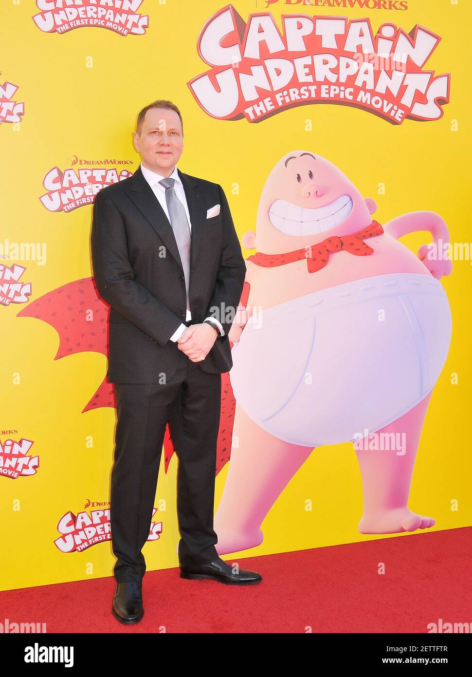 Dav Pilkey arrives at "Captain Underpants: The First Epic Movie" Los ...