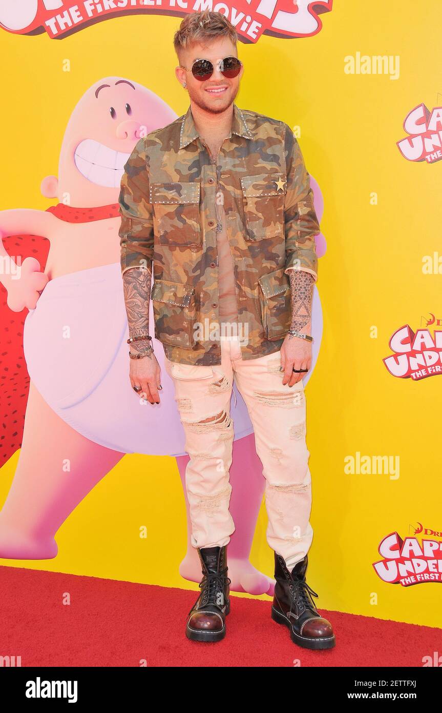 Adam Lambert arrives at "Captain Underpants: The First Epic Movie" Los ...