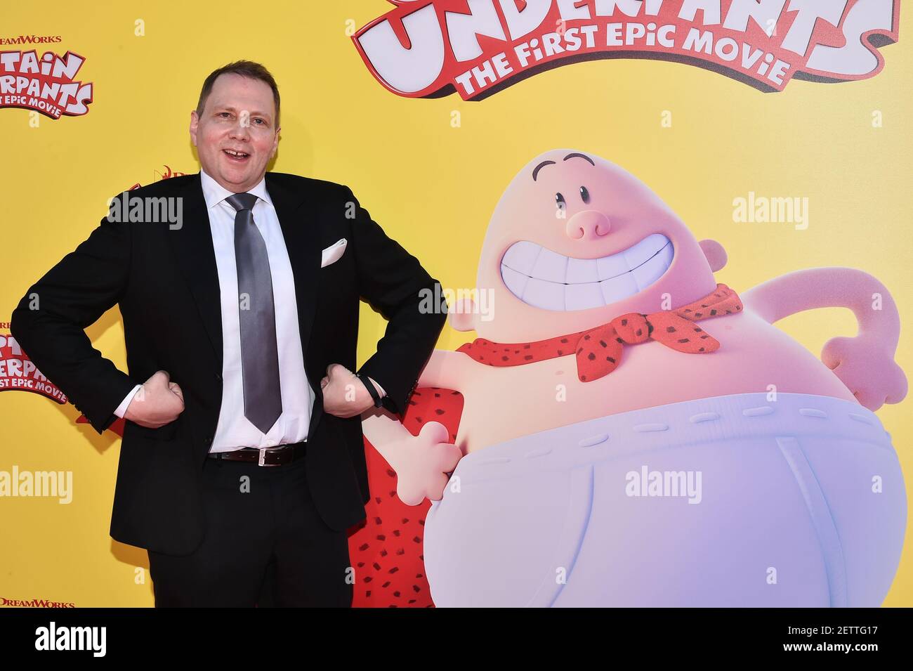 LOS ANGELES, CA - MAY 21: Author Dav Pilkey attends the Los Angeles red ...