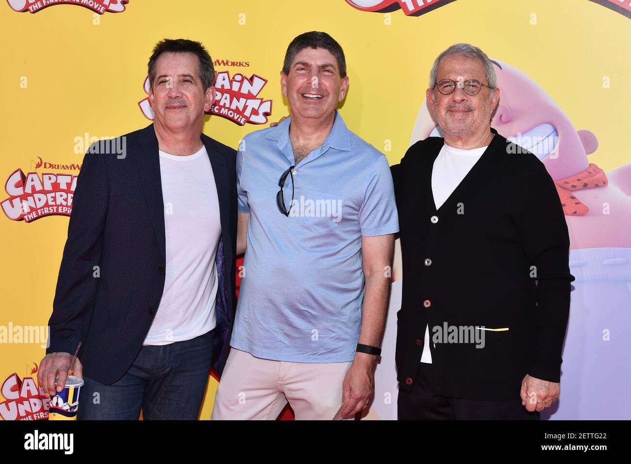 LOS ANGELES, CA - MAY 21: Chris DeFaria, Jeff Shell and Ron Meyer ...