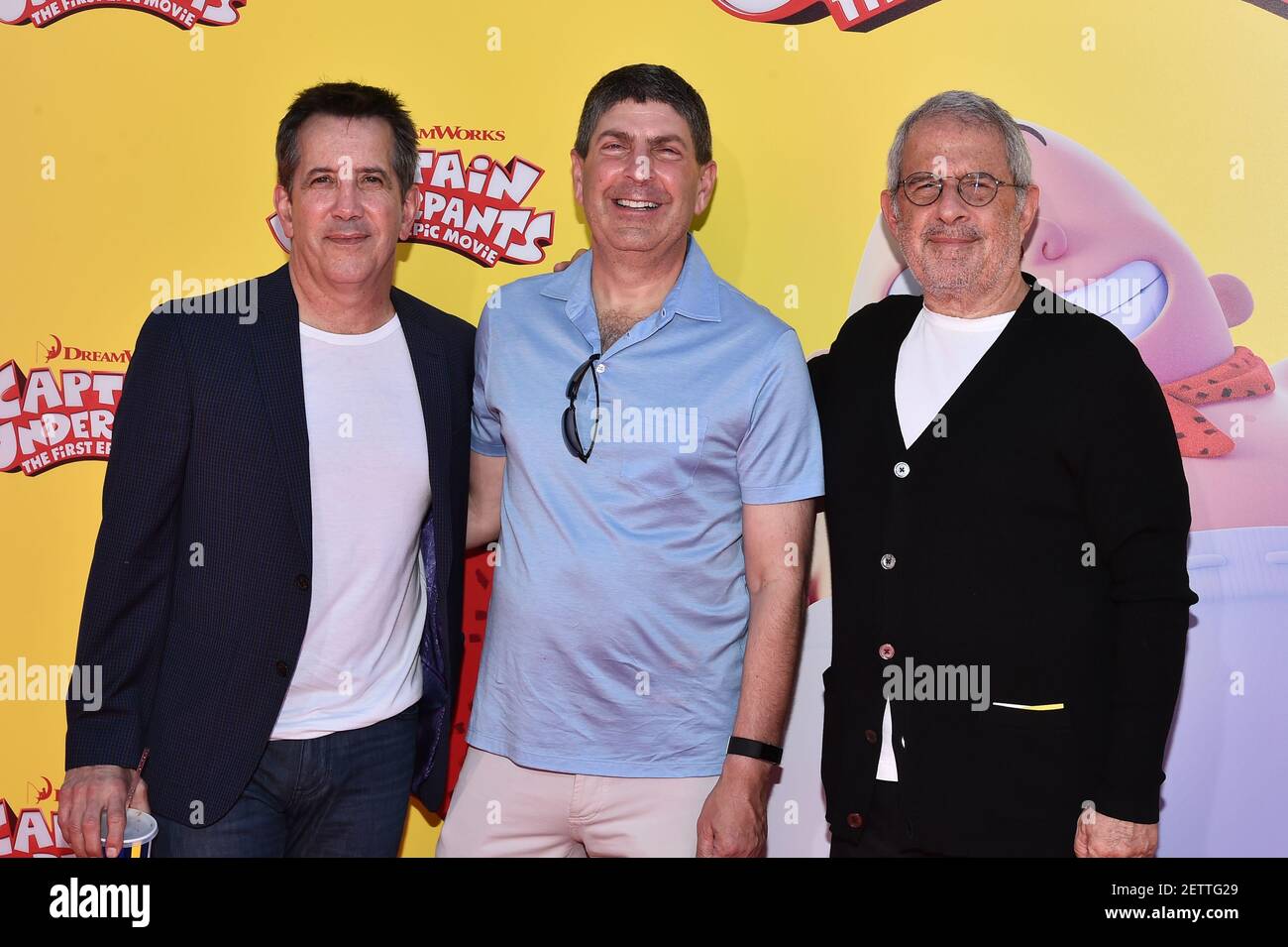 LOS ANGELES, CA - MAY 21: Chris DeFaria, Jeff Shell and Ron Meyer ...