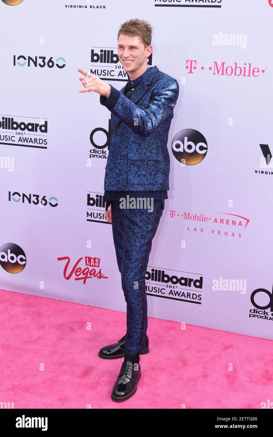 Recording artist Machine Gun Kelly at 2017 Billboard Music Awards held ...