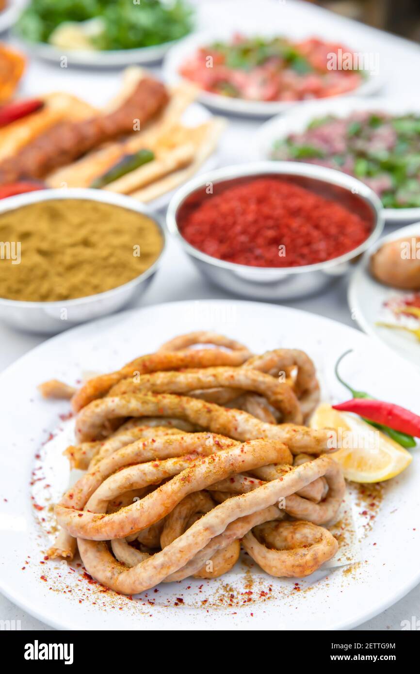 Mumbar, Traditional Turkish Stuffed rice into sheep intestines or offal ...