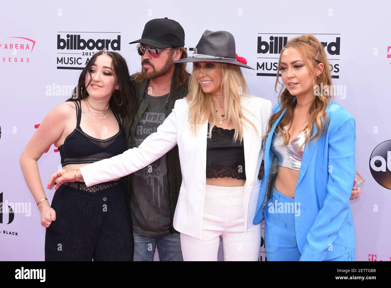 Tish Cyrus, singers Billy Ray Cyrus and Noah Cyrus, and DJ Brandi Cyrus ...