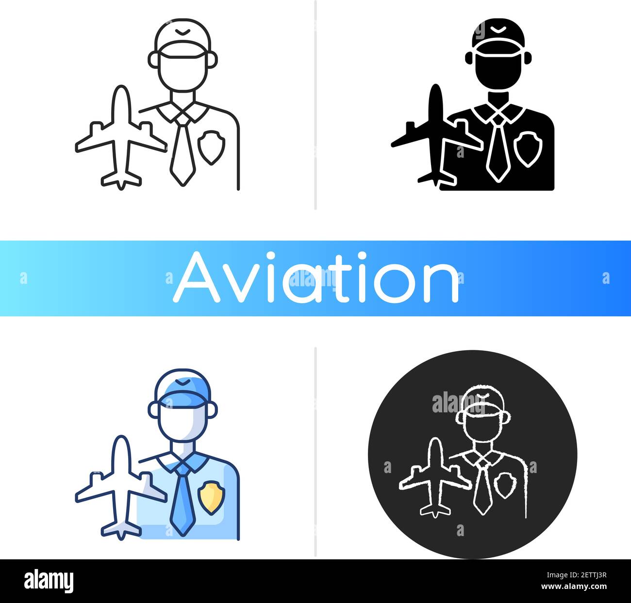 Aviation design pack Stock Vector Images - Alamy