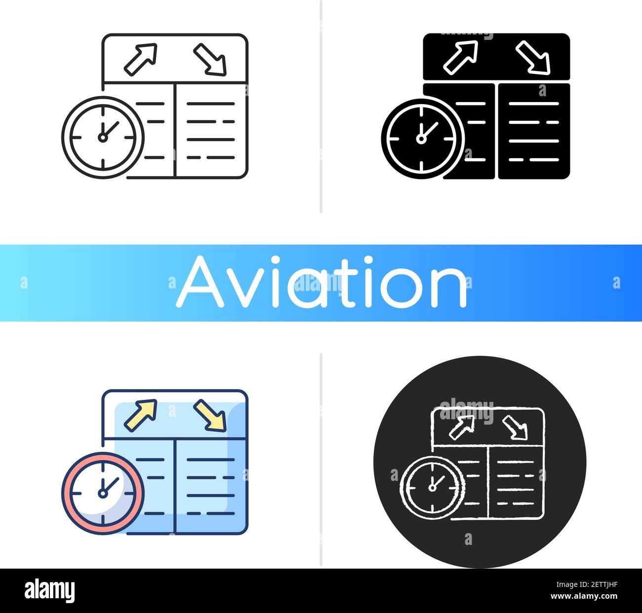 Flight scheduling Stock Vector Images - Alamy
