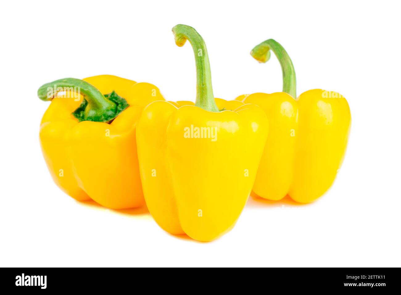 Yellow peppers isolated on white background. High quality photo Stock ...