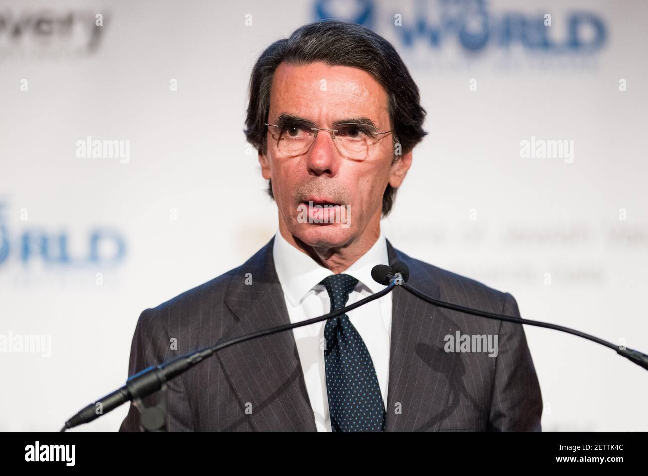 Jose Maria Aznar, Former Prime Minister of Spain, speeaking at the ...
