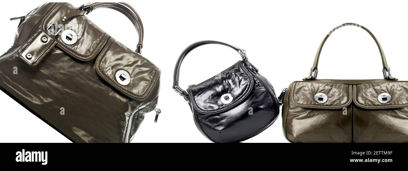 Fashionable and stylish walking handbag for woman. Studio shoot Stock ...