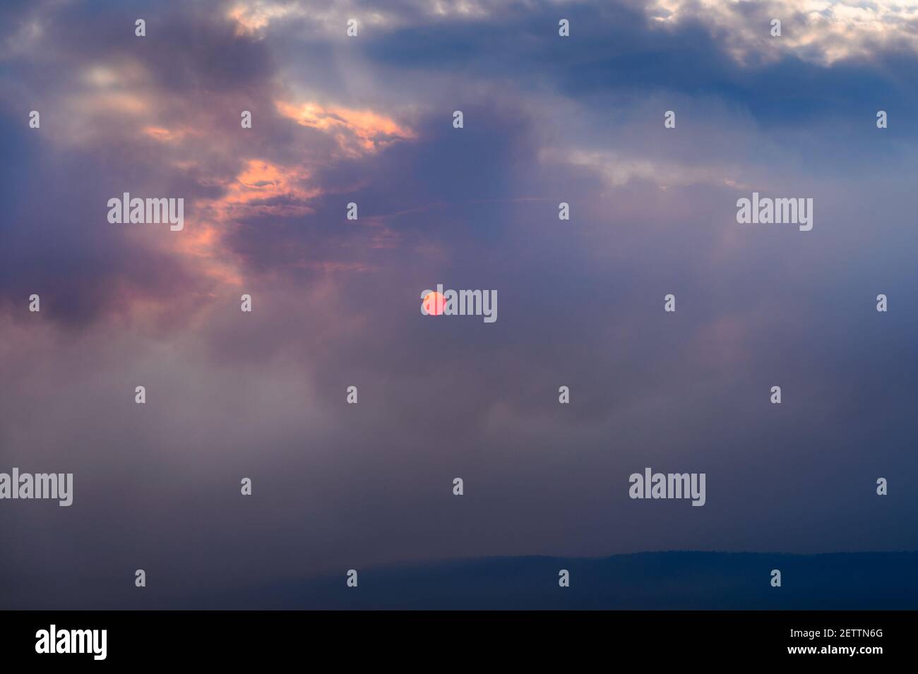 Colourful background with negative space for editing sunset Stock Photo ...