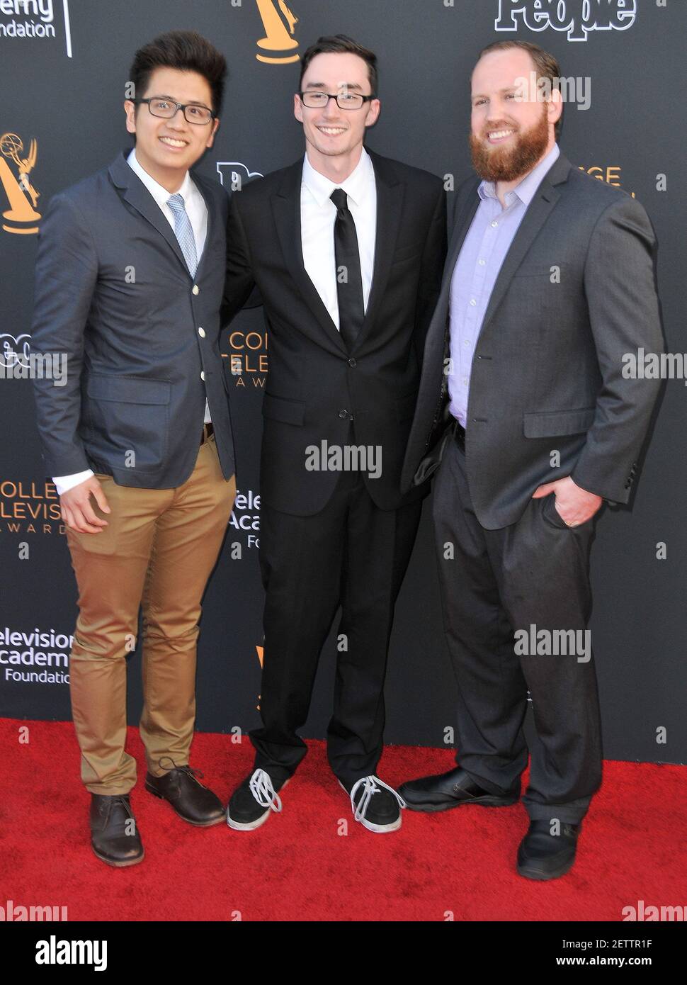 (L-R) Robert Mai, Ryan Stratton and Benjamin Hoff arrives at the 38th ...
