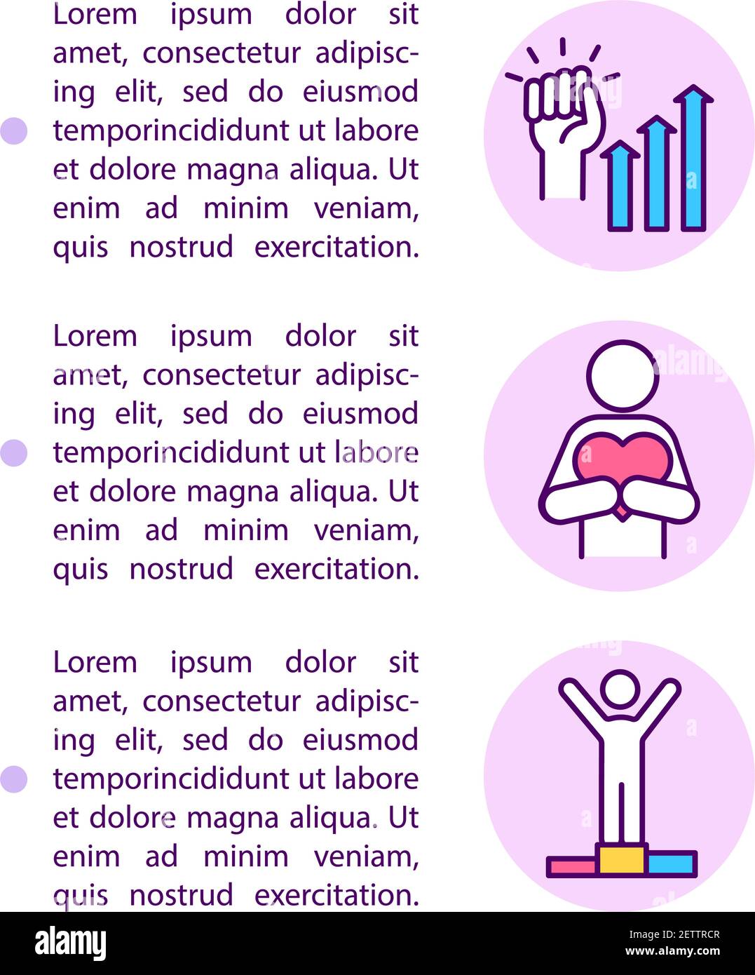 Building confidence and self-esteem concept icon with text Stock Vector ...