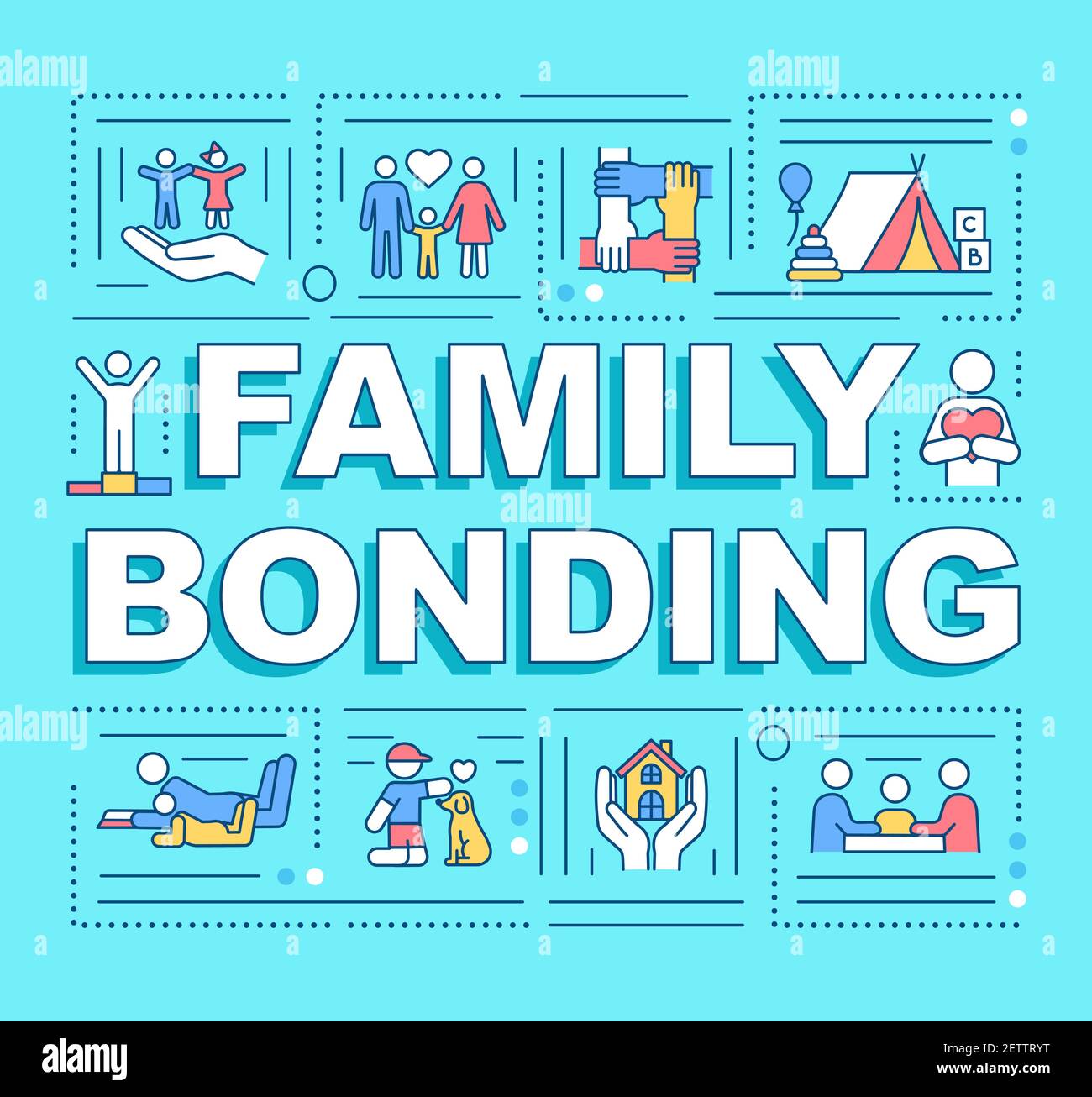 Family bonding word concepts banner Stock Vector Image & Art - Alamy