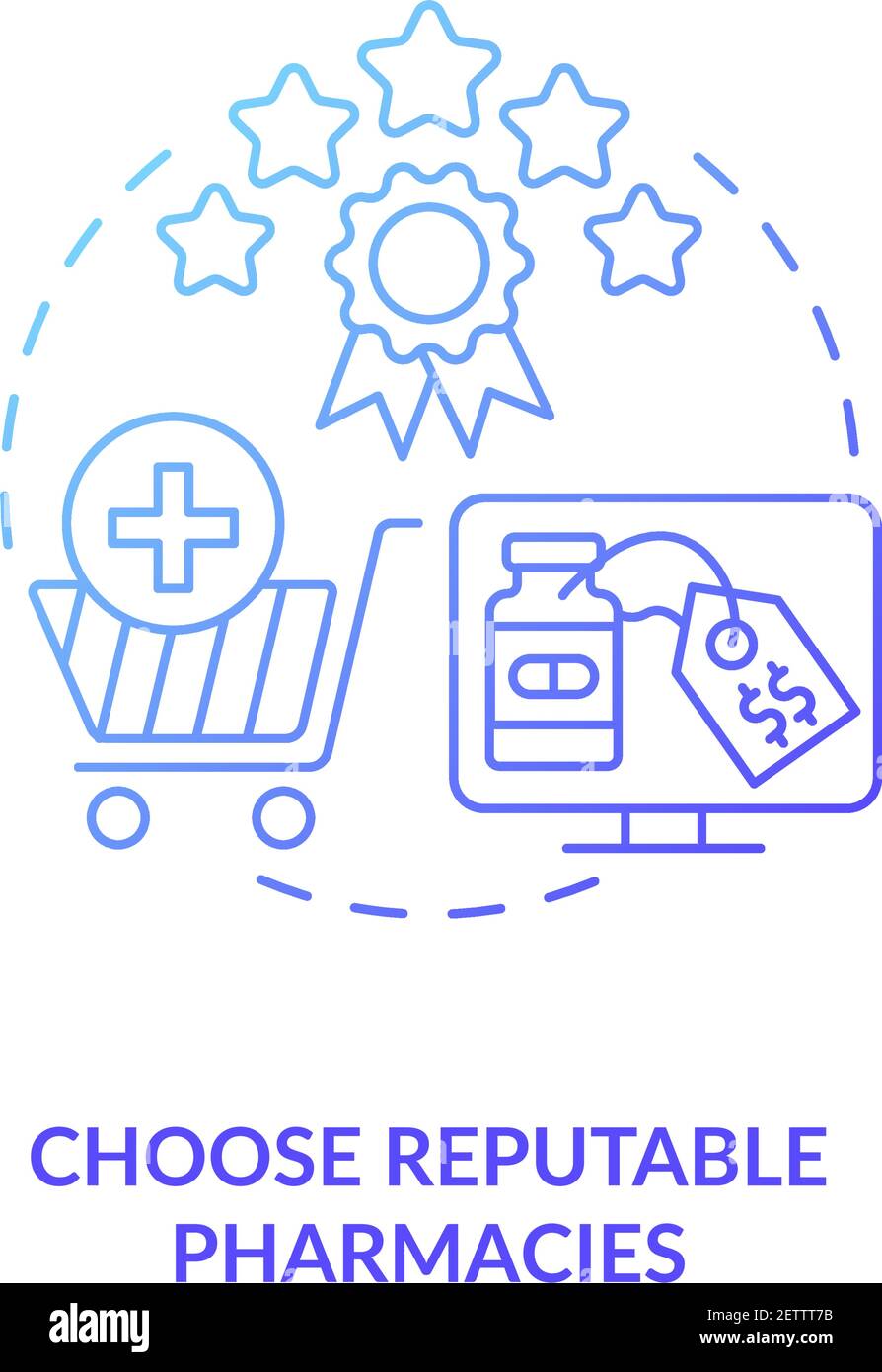 Choose reputable pharmacies concept icon Stock Vector Image & Art - Alamy