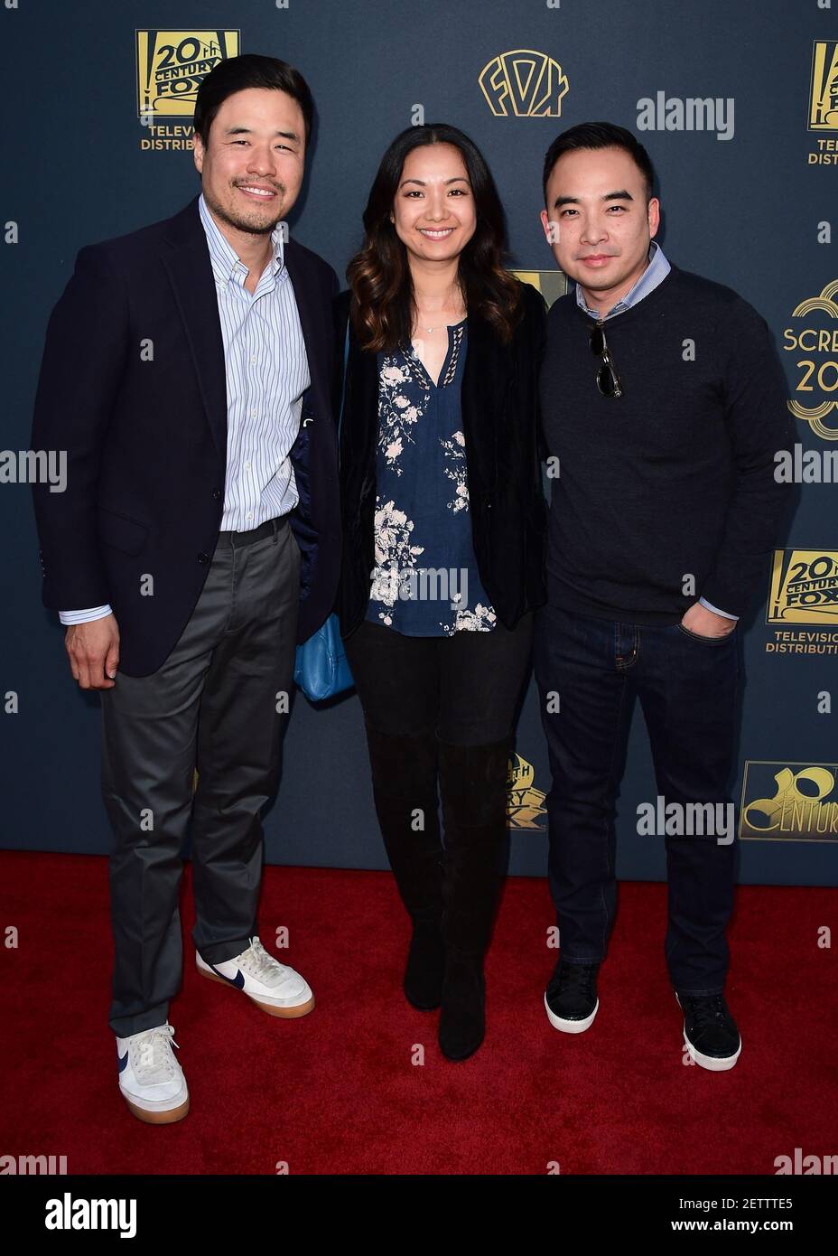 LOS ANGELES, CA - MAY 25: (L-R) Randall Park, Jae W. Suh and Melvin Mar ...
