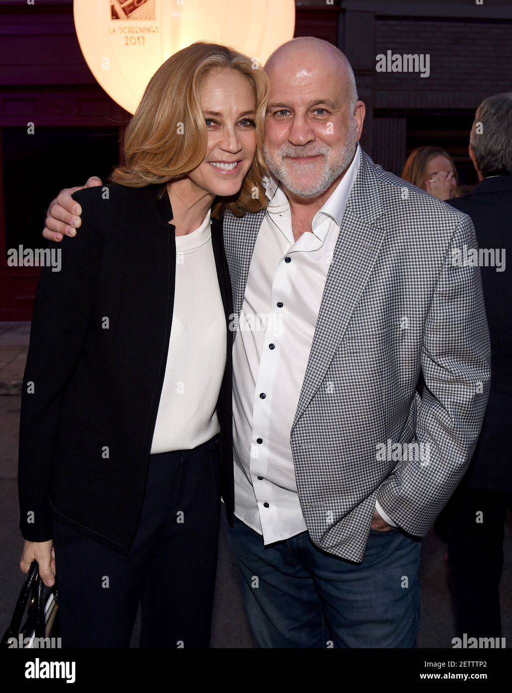 LOS ANGELES, CA - MAY 25: (L-R) Ally Walker and FX President of Program ...