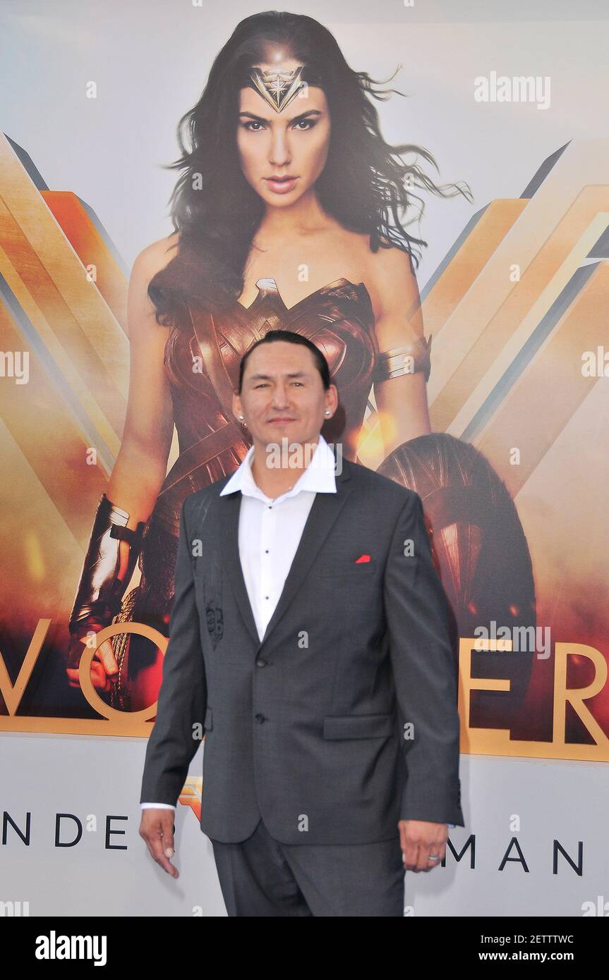 Eugene Brave Rock arrives at the "Wonder Woman" Los Angeles Premiere ...