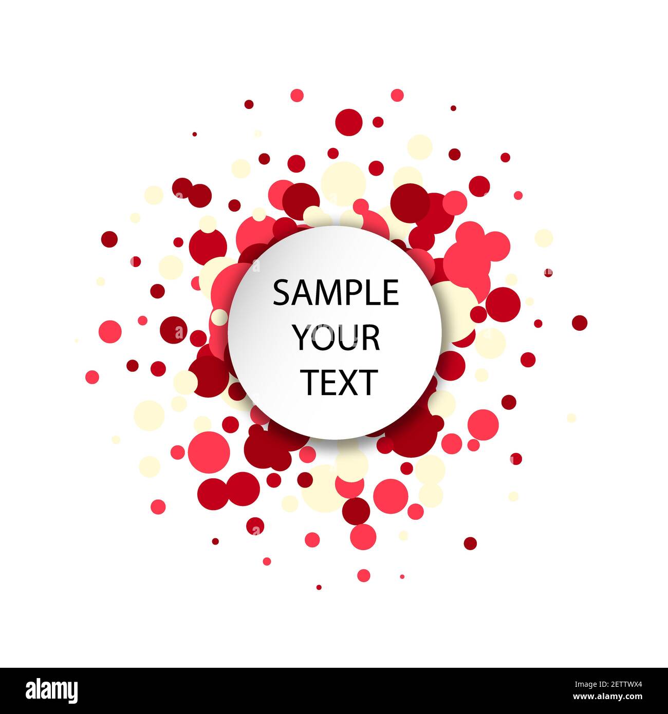 Random red bubbles with place for your text Stock Photo - Alamy