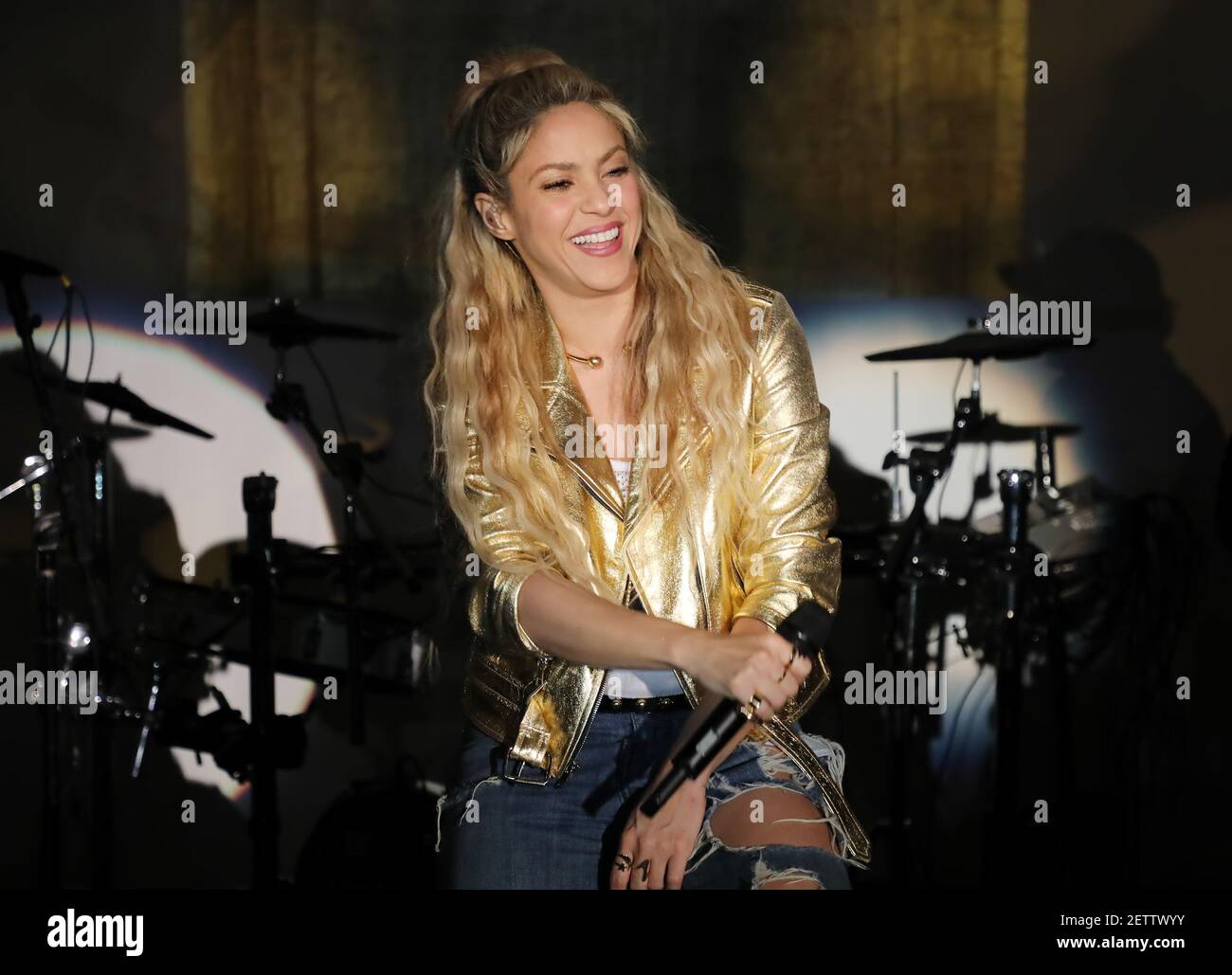 Miami Beach, Florida - May 25: Shakira performs during Shakira's El ...
