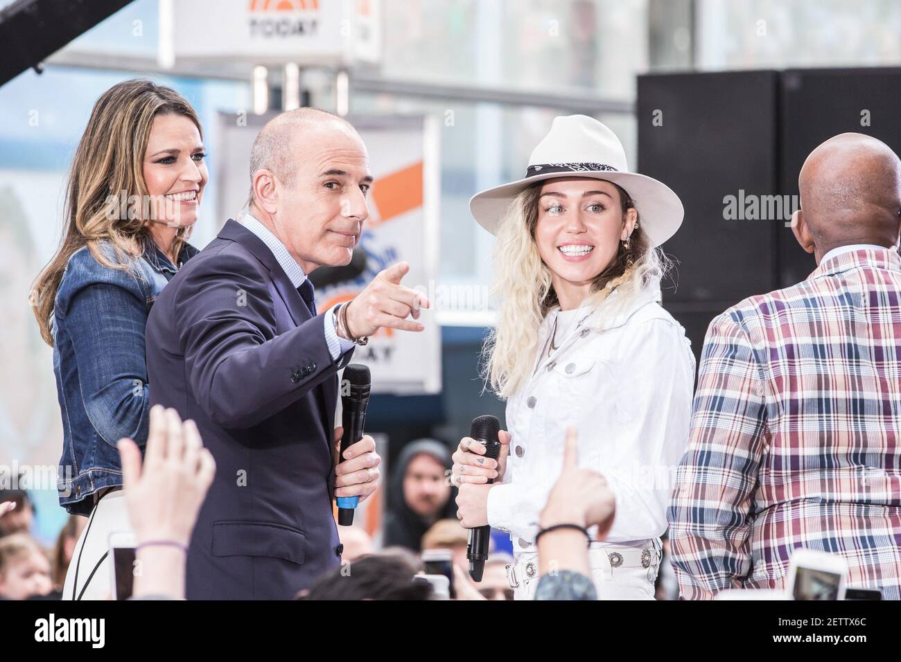 Miley Cyrus performs on NBC's 'Today' show at Rockefeller Center on May ...