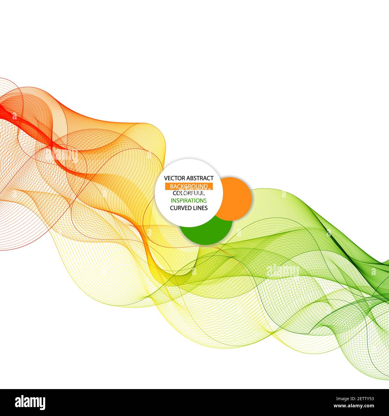 Colored abstract wave. Curves on white background Stock Photo - Alamy