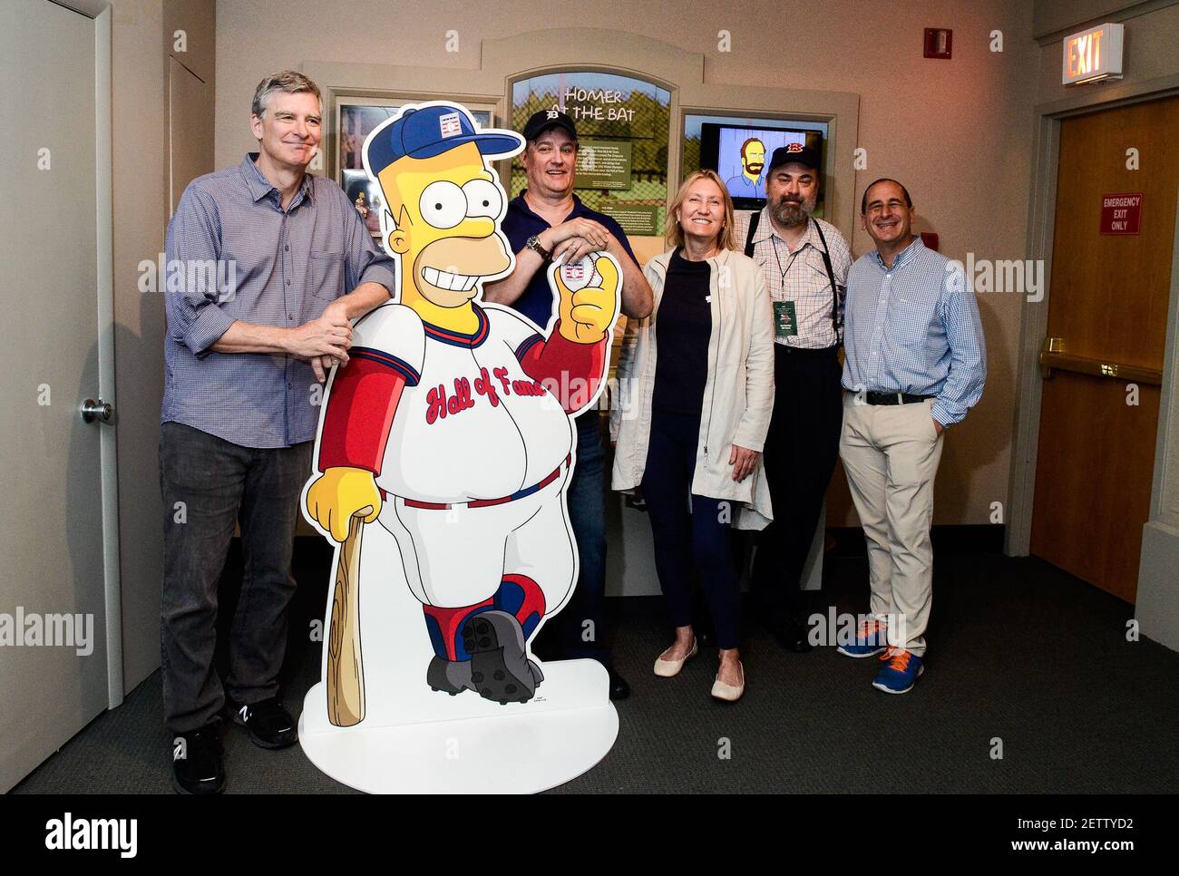 COOPERSTOWN, NY - MAY 27: The Simpsons staff from left, Jeff Martin,Al ...