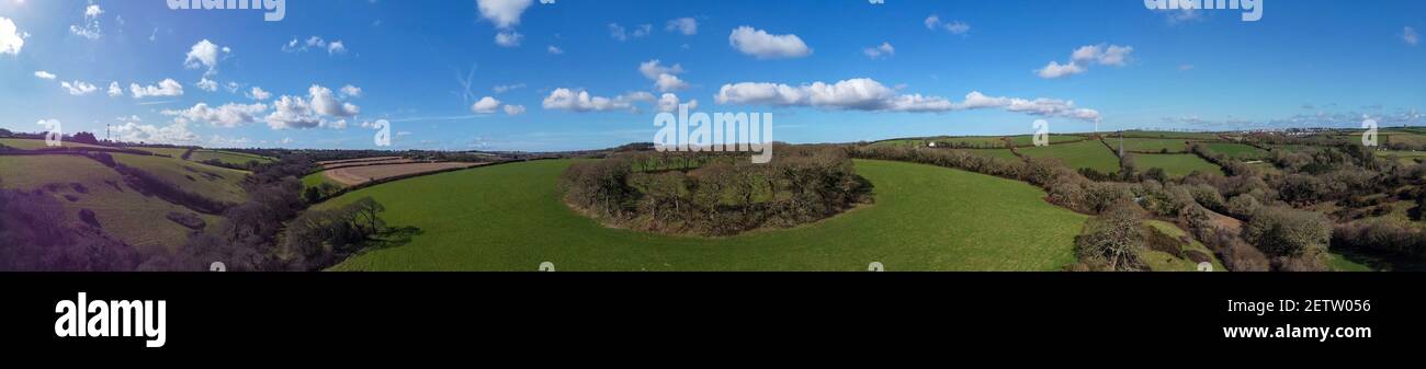 penventinnie round old Iron Age fort near truro cornwall england uk ...