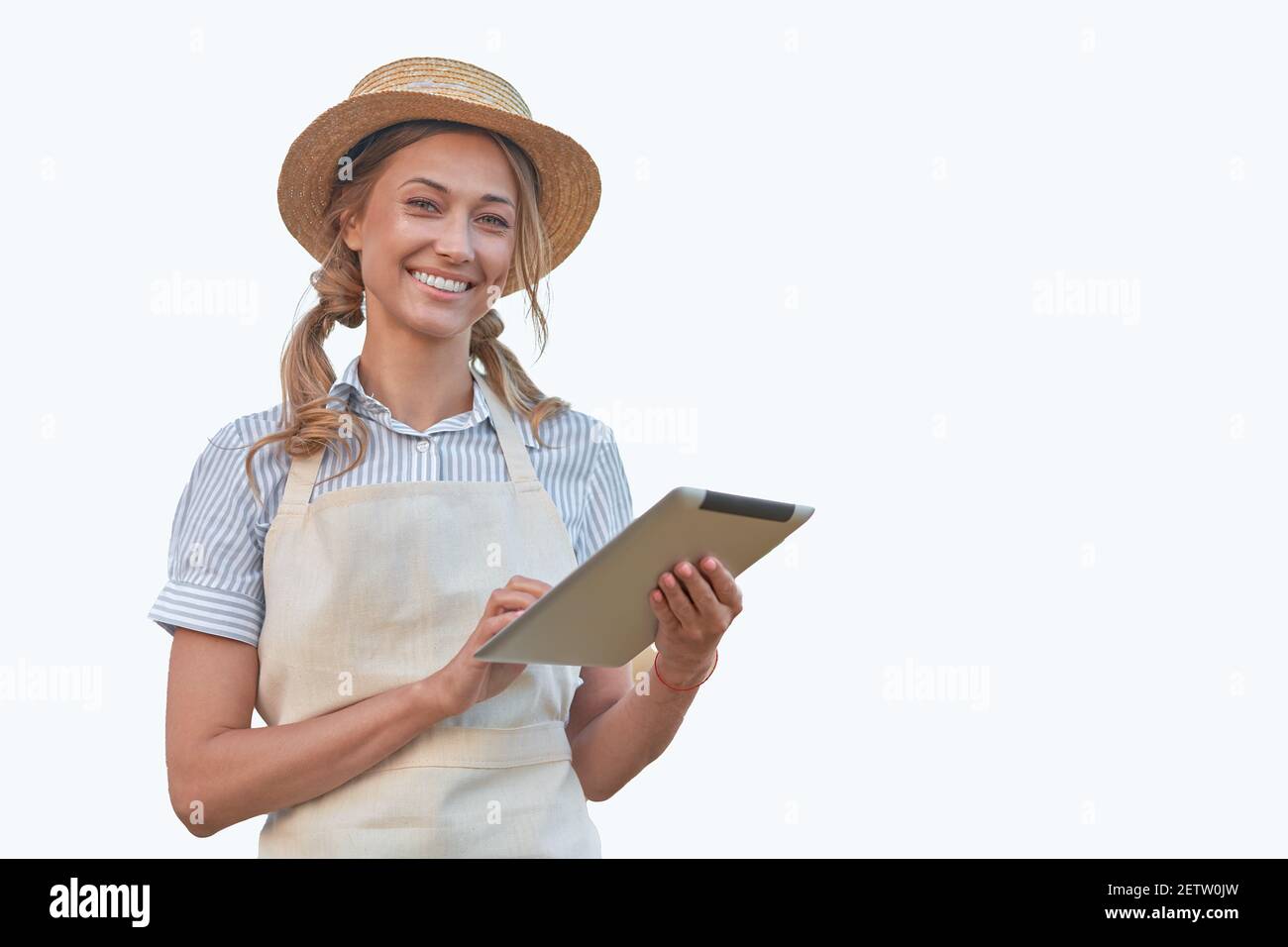 Business owner computer Cut Out Stock Images & Pictures - Alamy