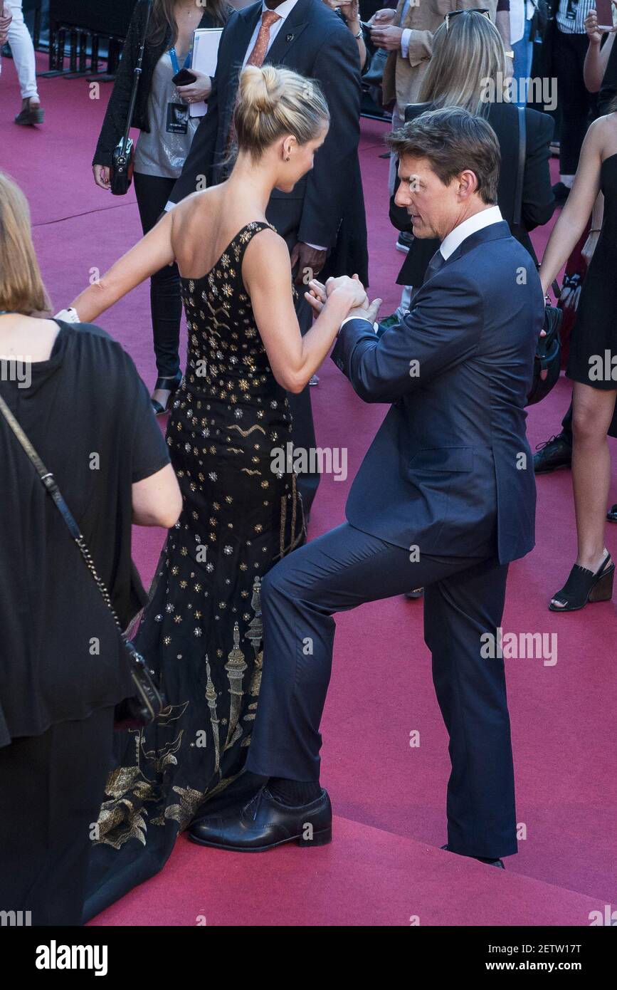 British actress Annabelle Wallis and american actor Tom Cruise attends ...