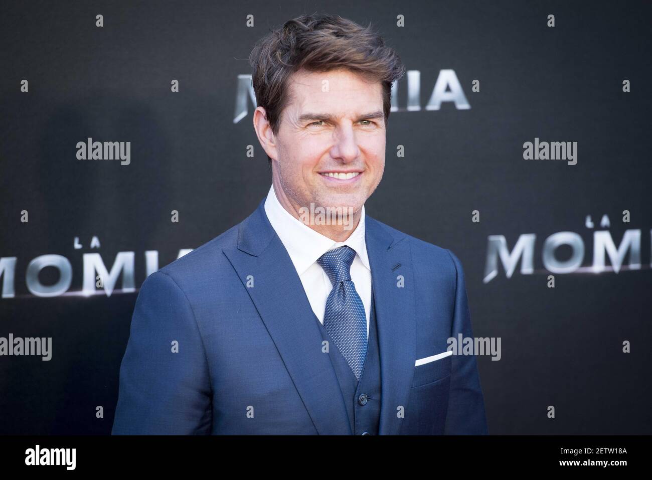 American actor Tom Cruise attends to premiere of 'La Momia' at Cines ...