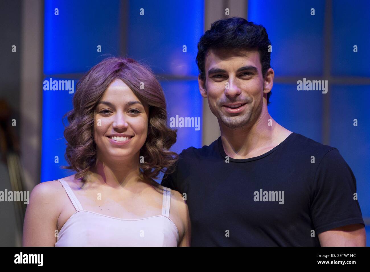 Christian Sanchez and Amanda Digon pose to the media during 30th ...