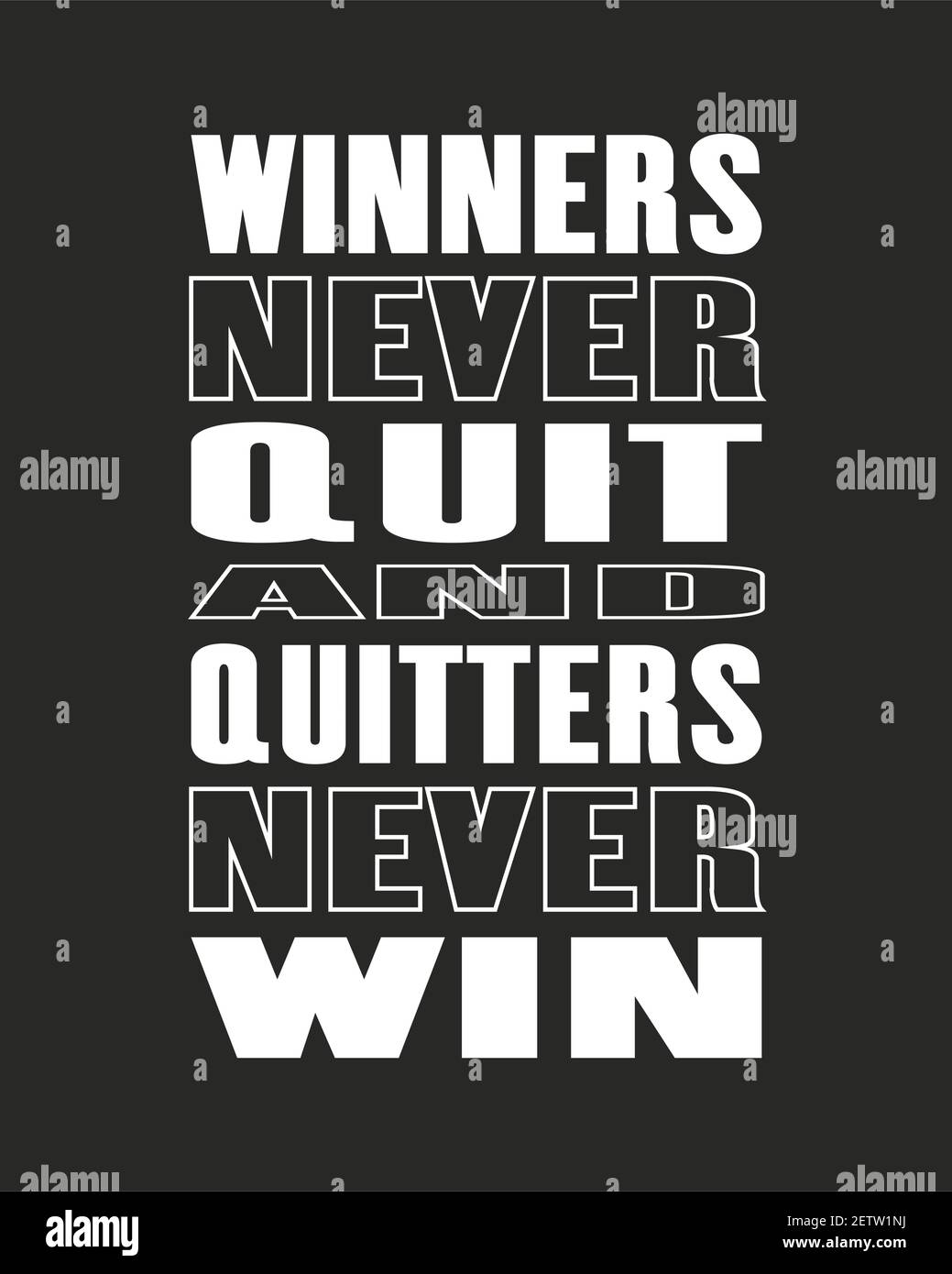 Quitters Stock Vector Images - Alamy