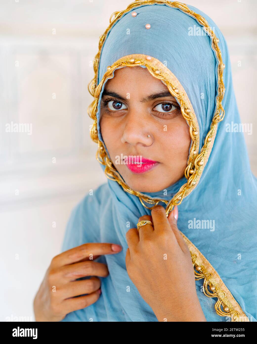 Young beautiful woman in traditional hi-res stock photography and ...