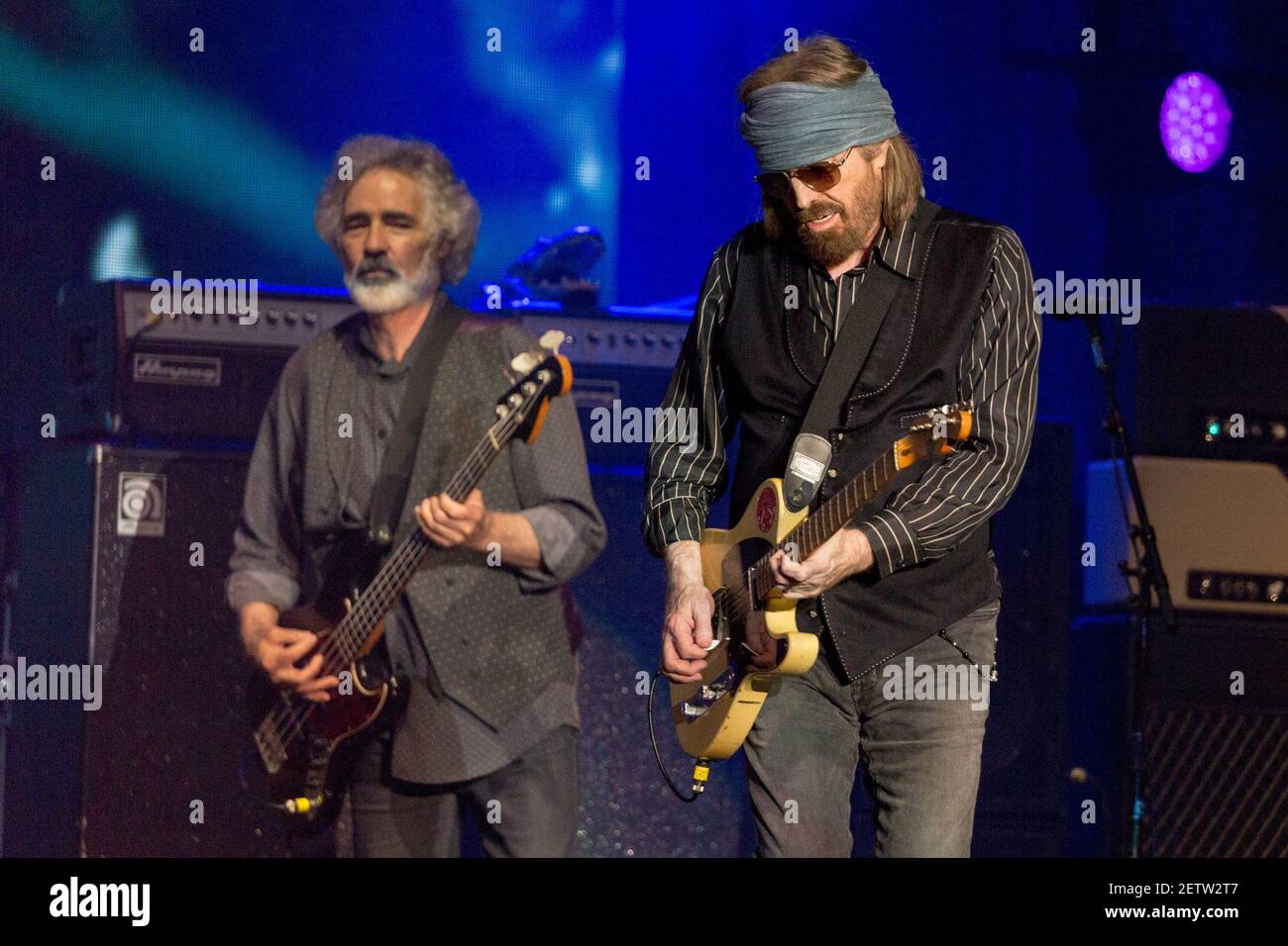 Ron Blair and Tom Petty of Tom Petty & The Heartbreakers during the ...