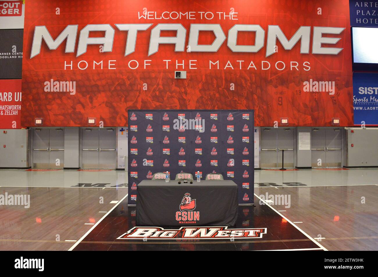 General atmosphere at the CSUN Matadors Men's Basketball welcomes ...
