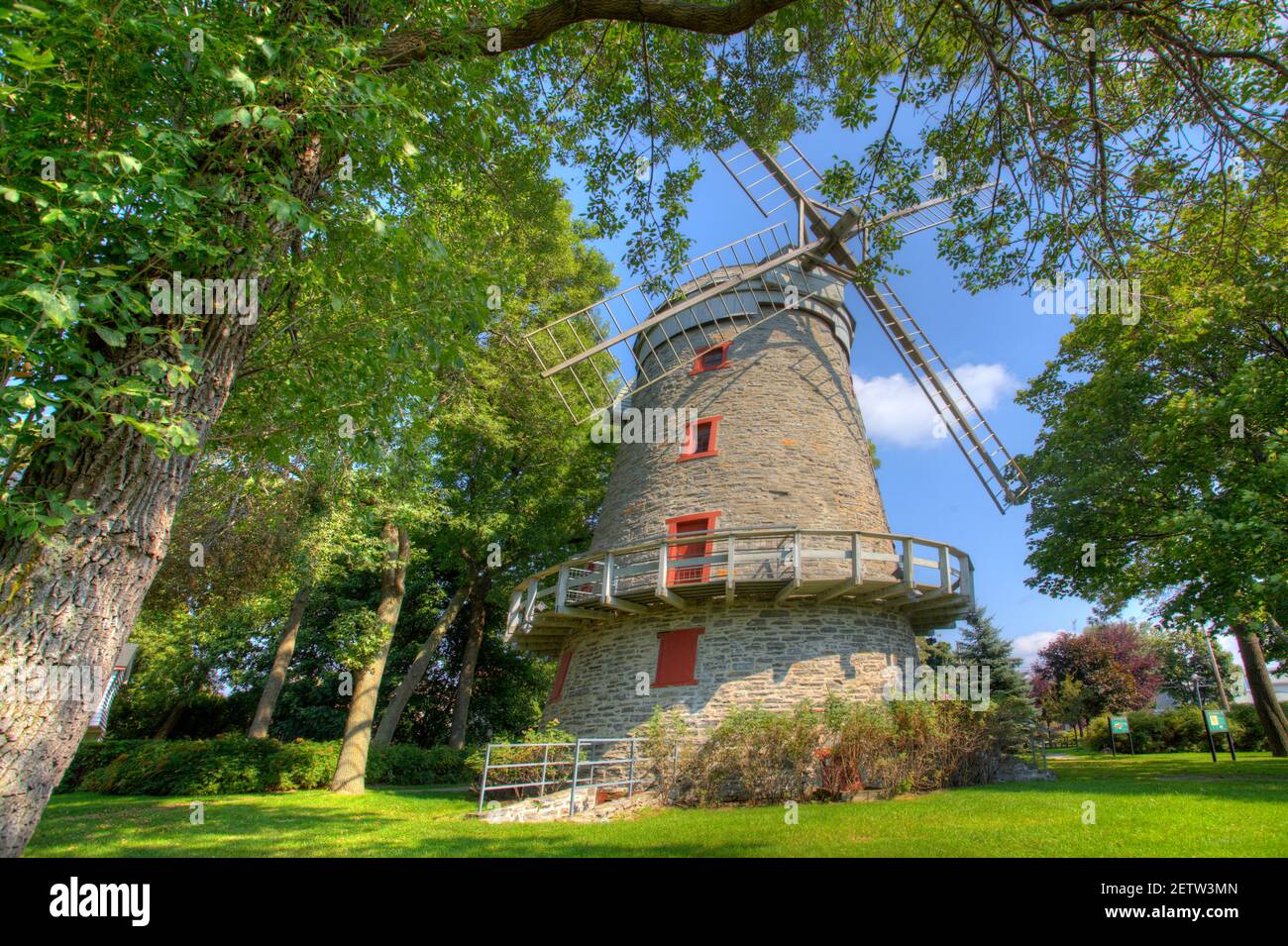 The Moulin Fleming, a Stone Windmill from Quebec, Canada. Built 1827 on ...