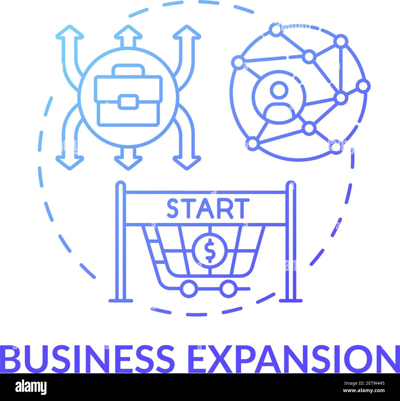 Business expansion concept icon Stock Vector Image & Art - Alamy