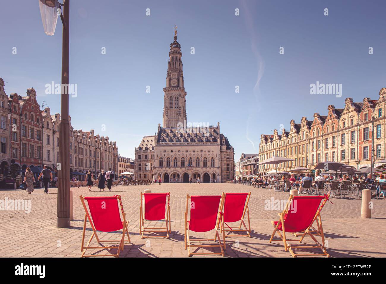 Arras after the first Covid pandemic lockdown Stock Photo - Alamy