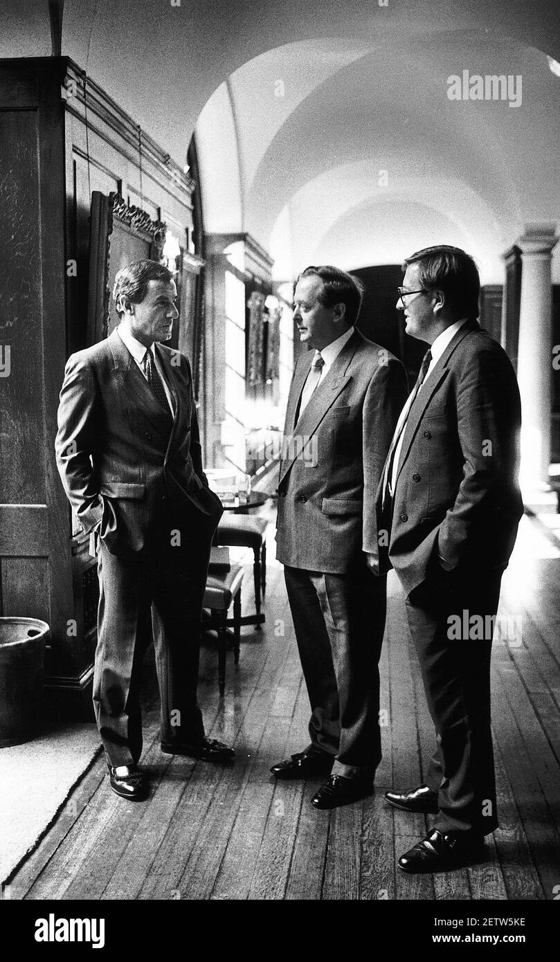 Sir Ian McLaurin left with David Malpas and David Reid right of ...